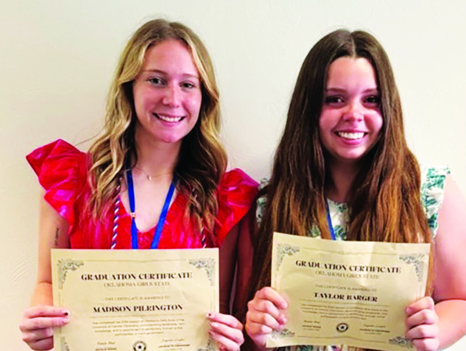 Gans students participate in Girls State